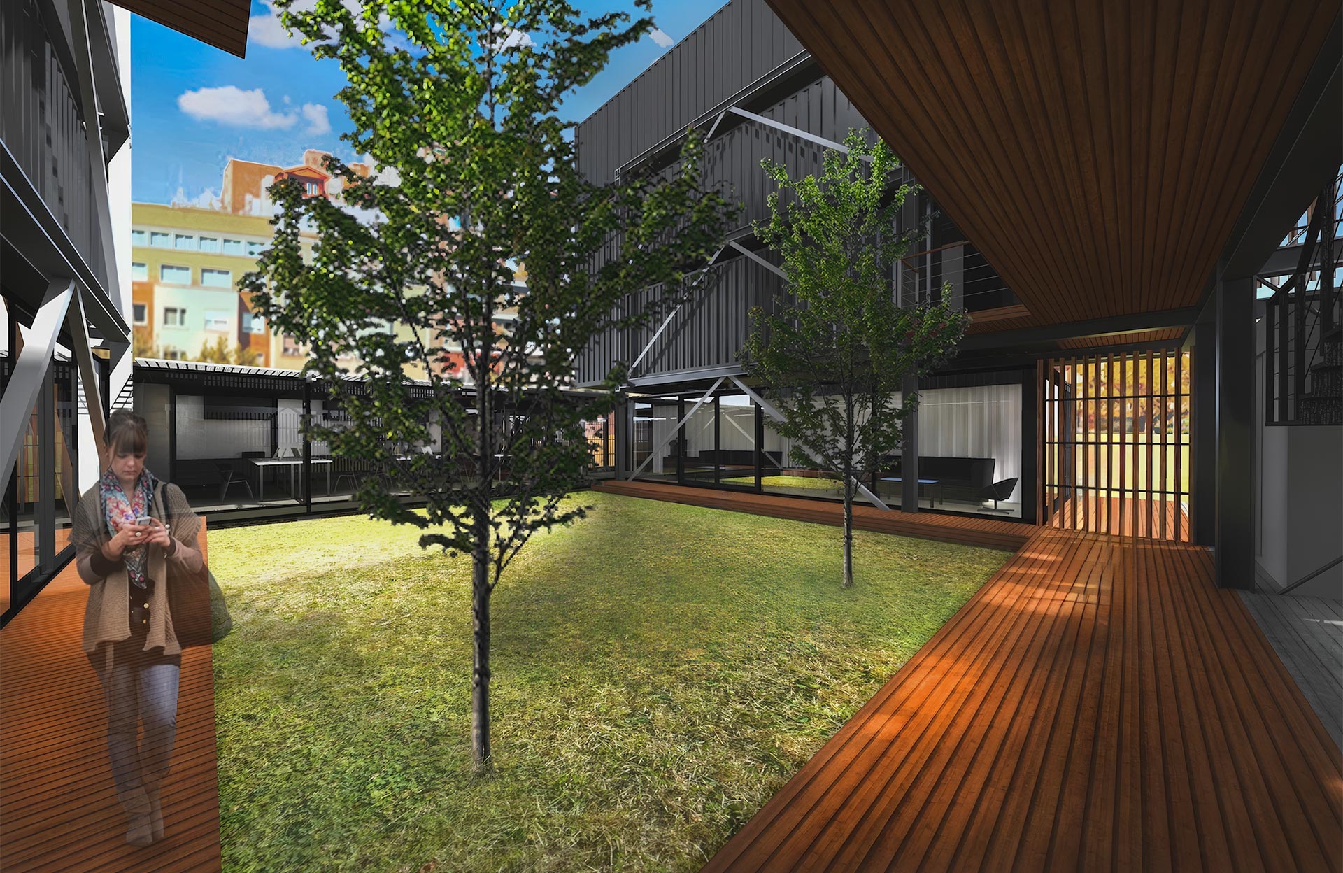 Modular Coworking Station - CHET Design Architecture