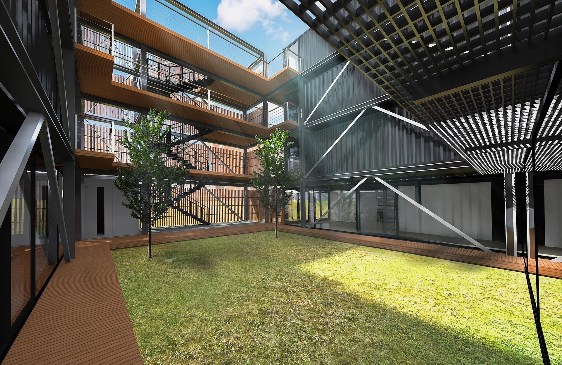 Modular Coworking Station - CHET Design Architecture